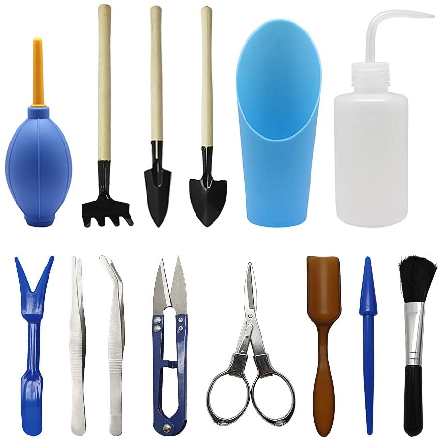 Homagty 14 transplant tools, mini garden succulent tools, small ...